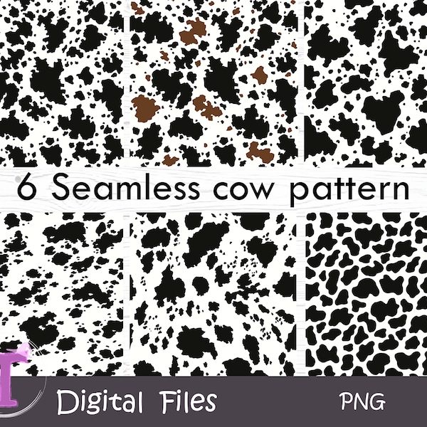 Cow Print Wallpaper - Etsy
