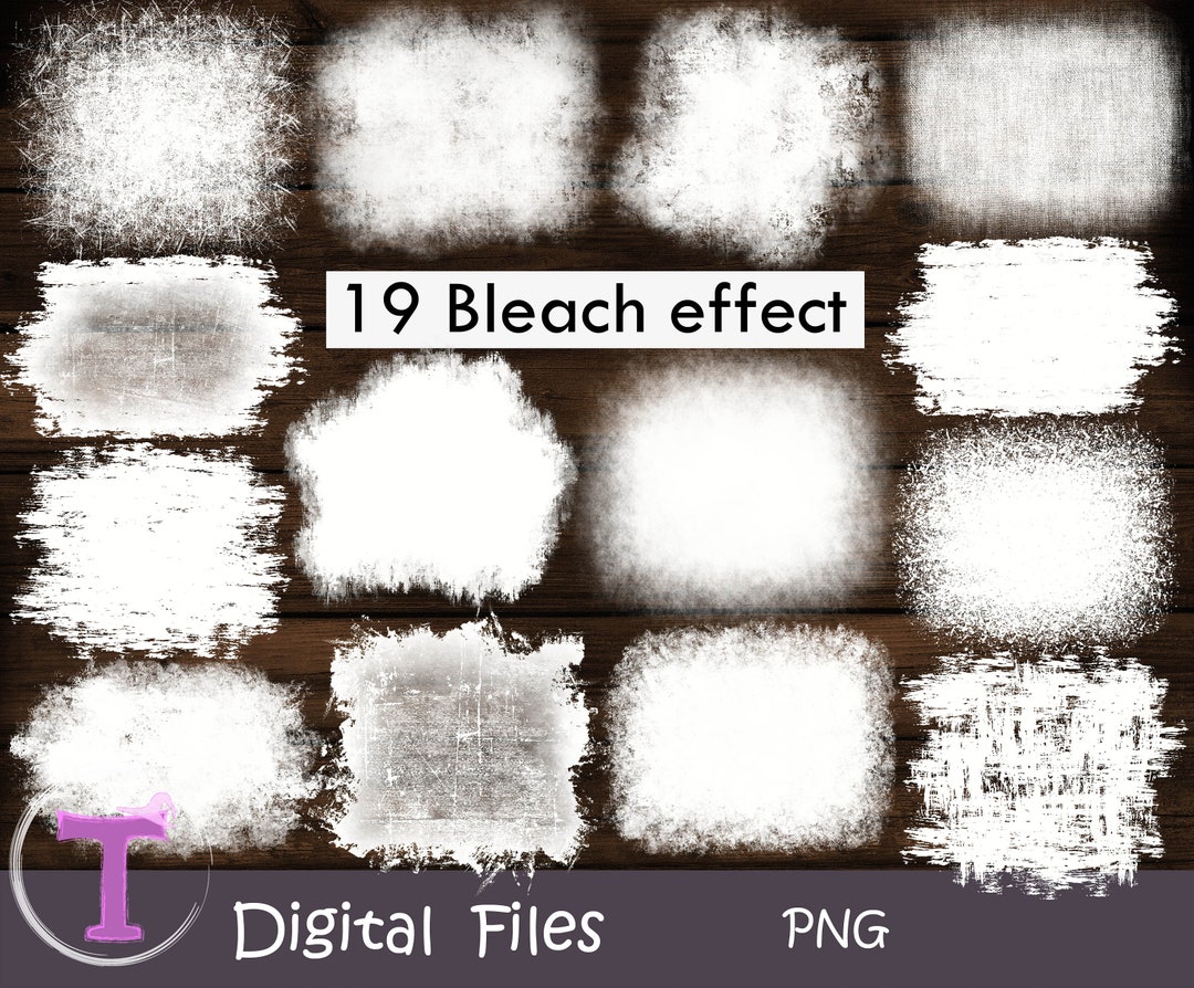 White Bleached Effect, Bleach Background, Bleach Bundle, Bleached Spot ...