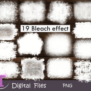 White Bleached Effect, Bleach Background, Bleach Bundle, Bleached Spot ...