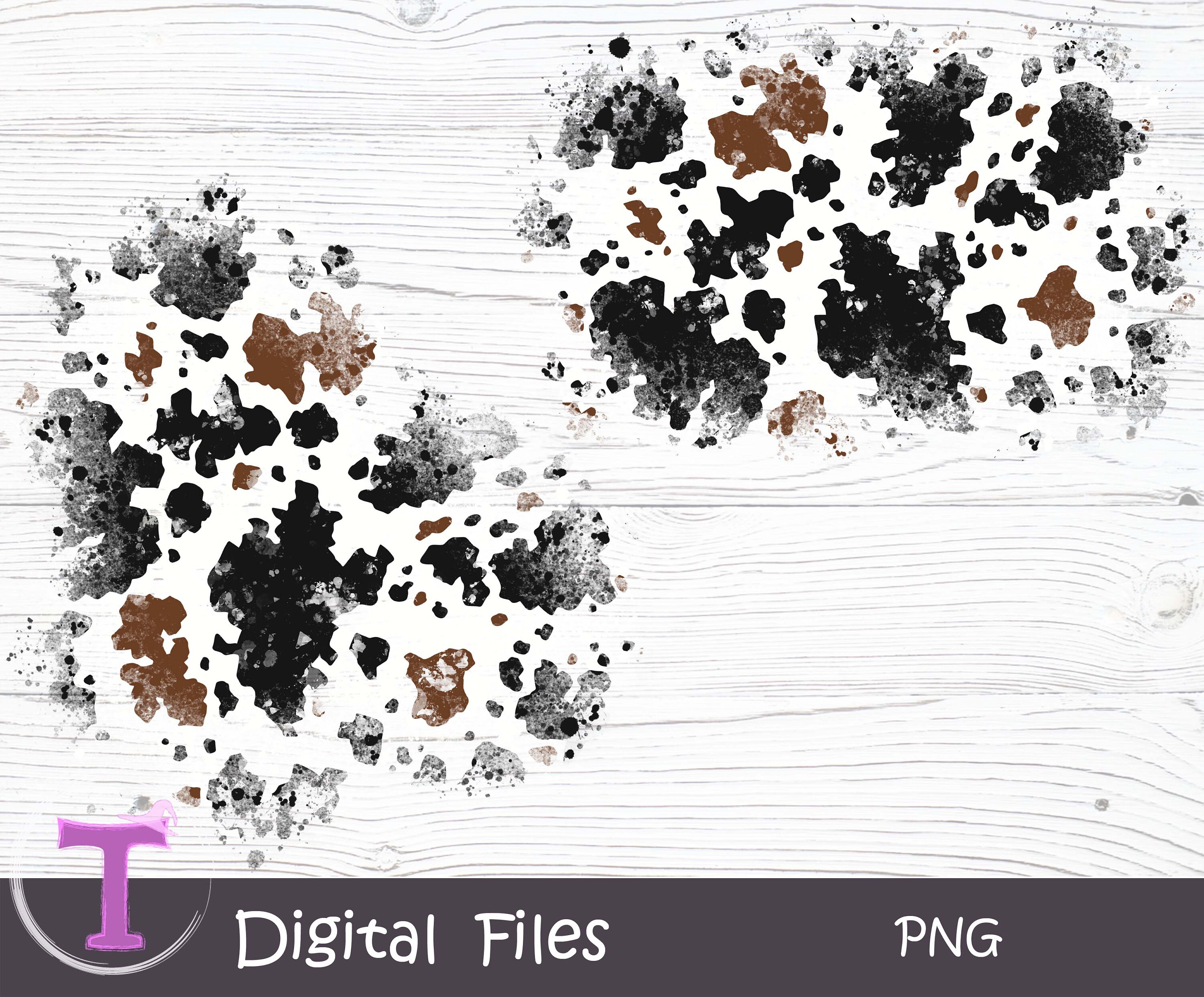 Distressed Cow Print, Cow Pattern, Cowhide Print, Cow Patches, Cow ...