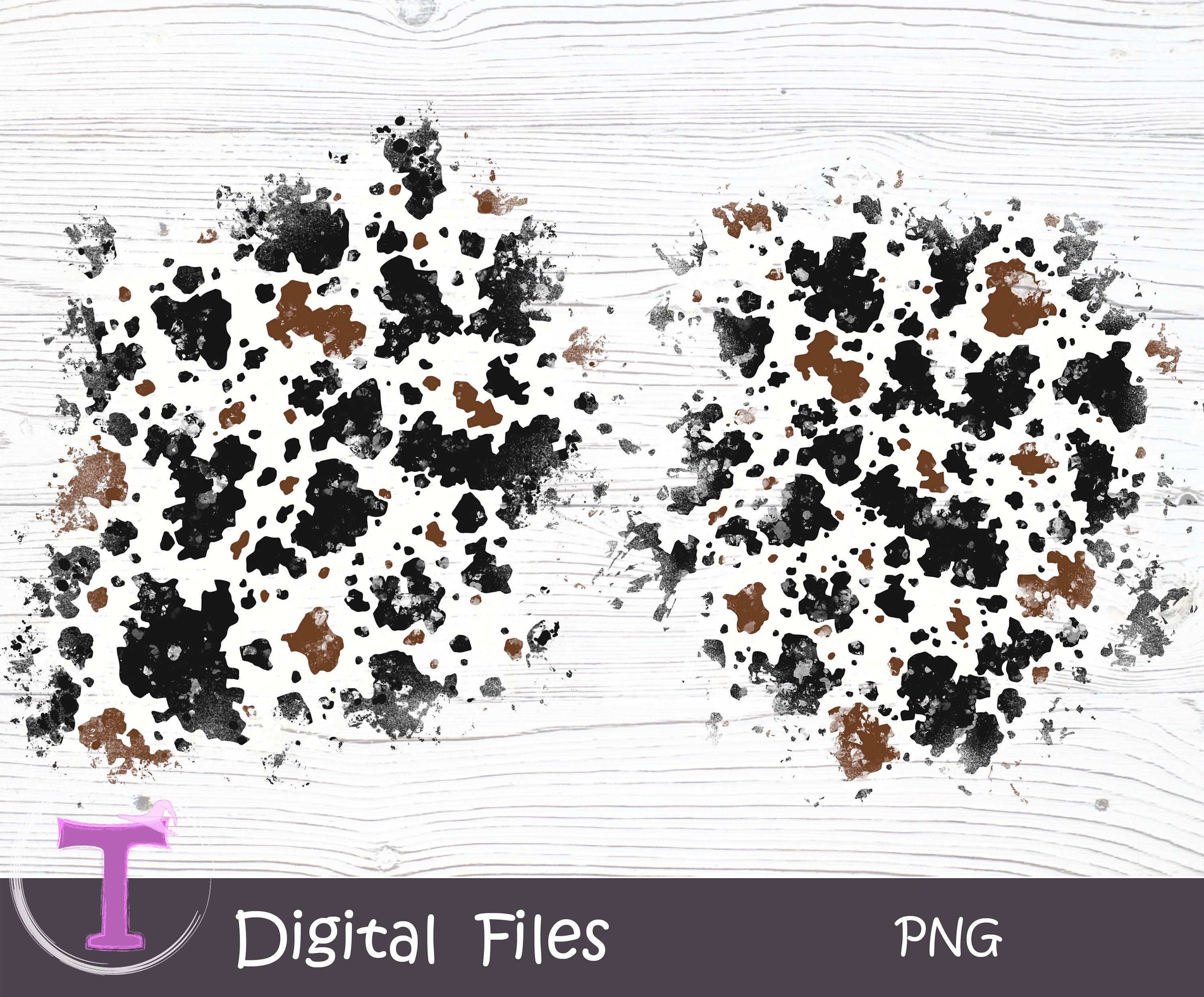 Distressed Cow Print, Cow Pattern, Cowhide Print, Cow Patches, Cow ...