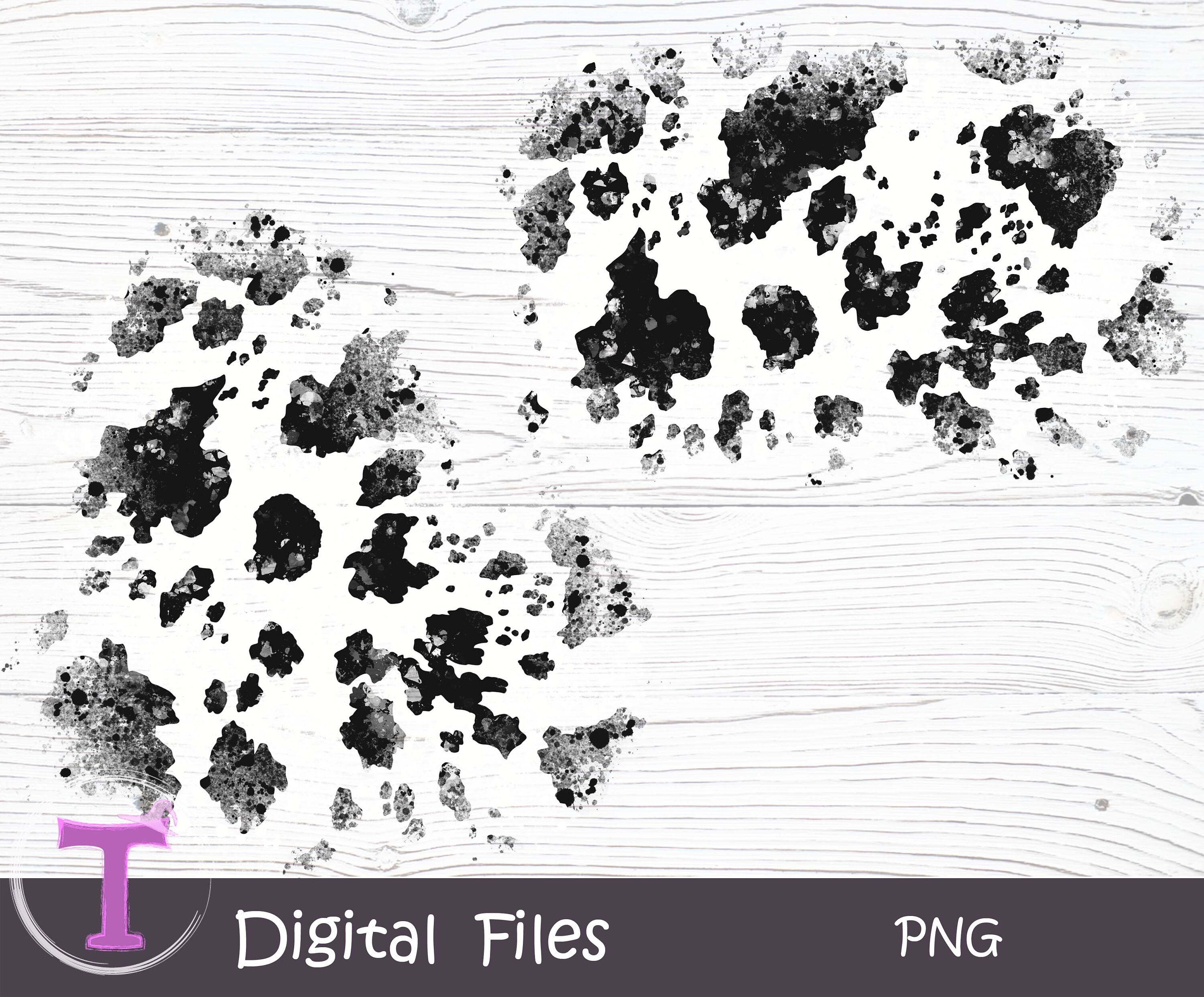 Distressed Cow Print, Distressed Black Cow Pattern, Cow Patches, Cow ...