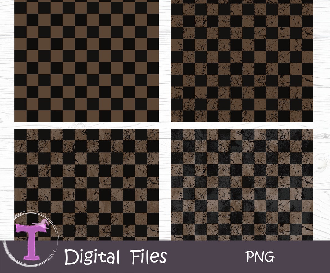 Dark Brown Checkered, Checkered Background,checkered Digital Paper ...