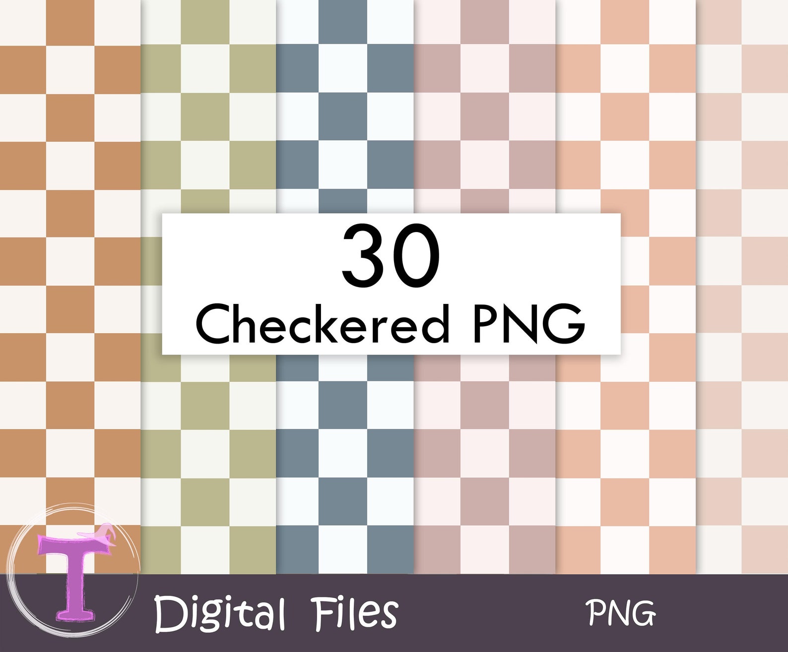 Boho Checkered,checker Print,retro Checker,pastel Checkered,checkered ...