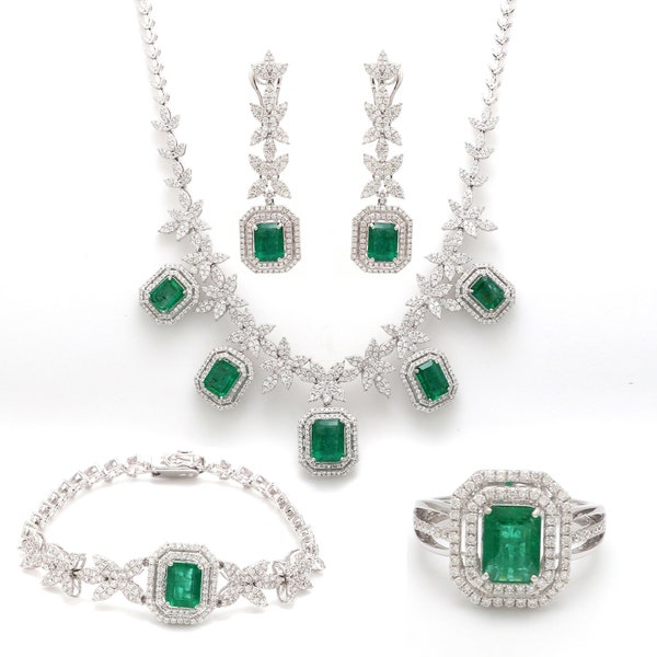 Emerald Jewelry - Etsy