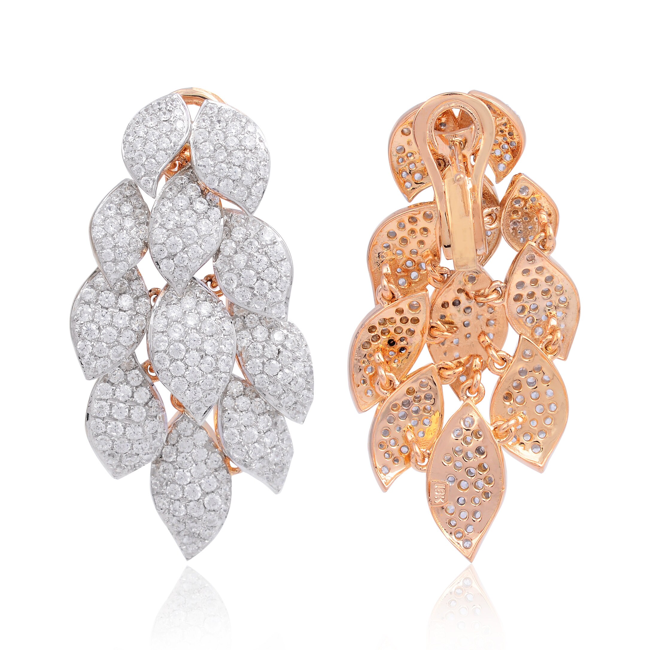 Solid 14k Rose Gold Natural 10.35 Ct. HI Color SI Clarity | Etsy