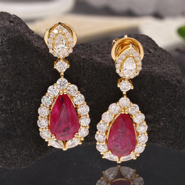 Ruby Earrings - Etsy