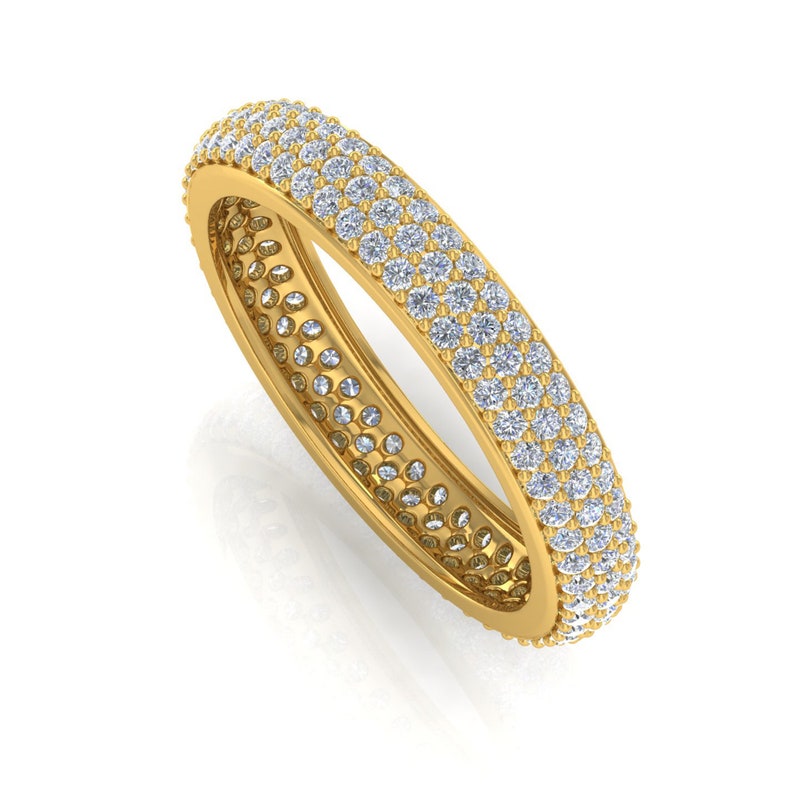 Pave Diamond Band - Etsy