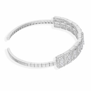 Open Cuff Diamond Bracelet, Diamond Cuff Bangle, 18k Gold Diamond ...