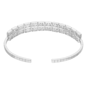 Open Cuff Diamond Bracelet, Diamond Cuff Bangle, 18k Gold Diamond ...