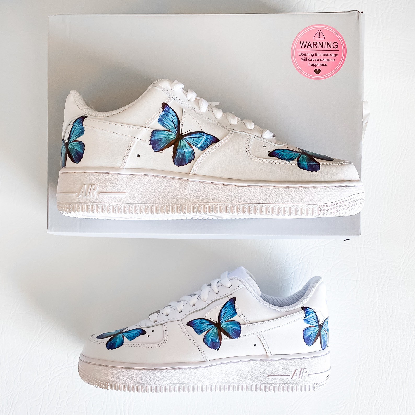 Nike AF1 Butterfly Edition Streetwear Sneakers Trending Unique - Etsy