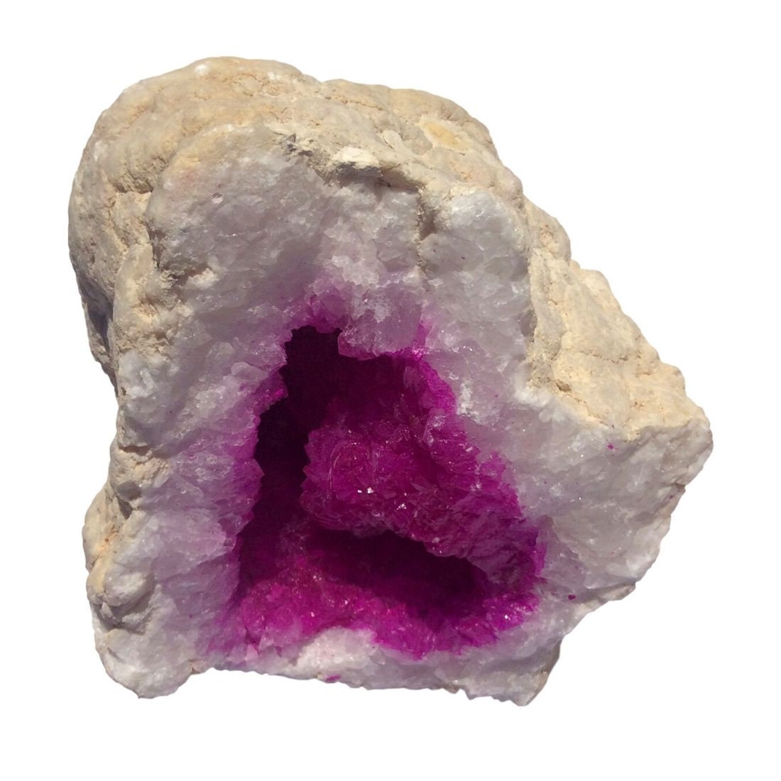 Fuschia Pink Split Geode Dyed-quartz Crystals 2 Puzzle - Etsy UK