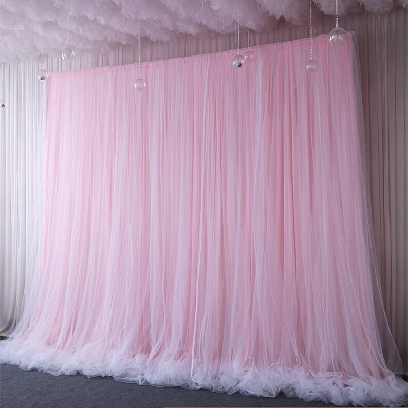 Custom Size Tulle Chiffon Backdrops Come With Stand and | Etsy