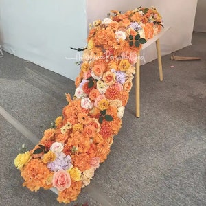 Pink Family Royal Blue Yellow Flower Row, Artificial Table Flower ...