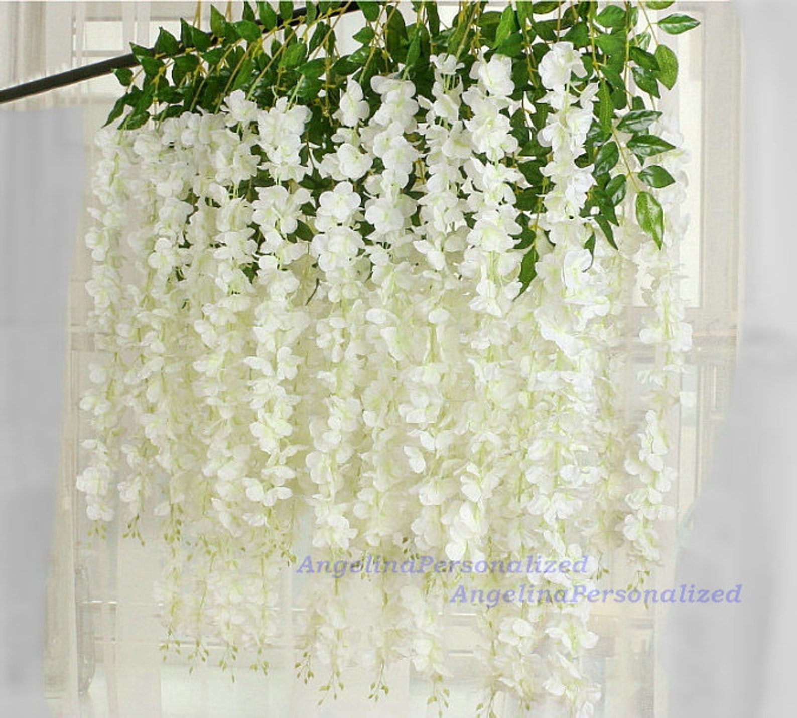 Wisteria Flower Vine 12pcs Fake Wisteria Flowers Garland With - Etsy