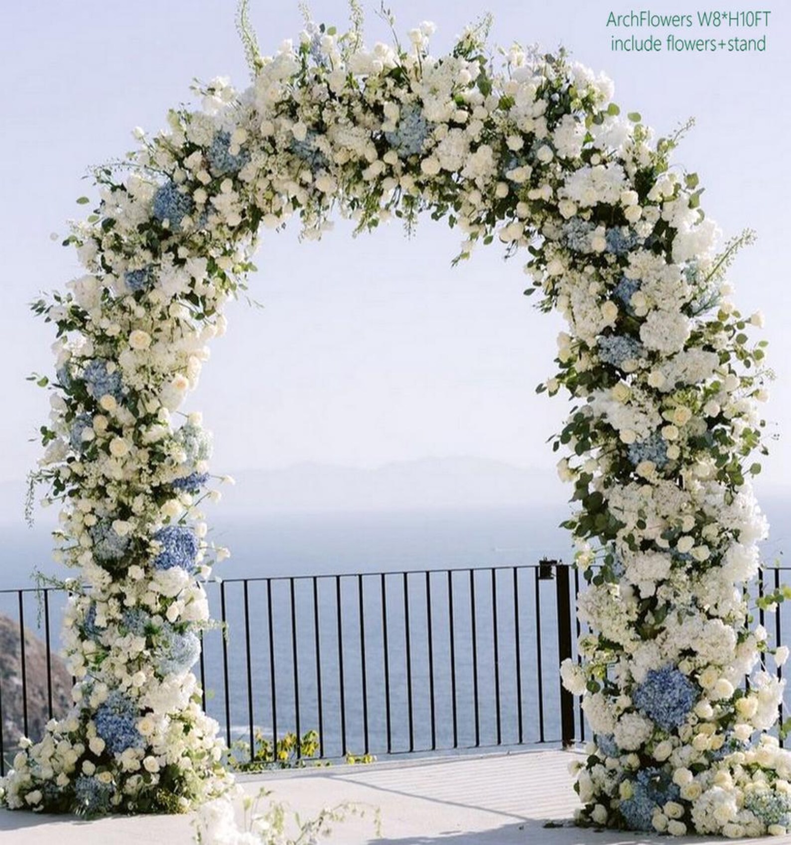 White Floral Wedding Archway: Ethereal Party Backdrop - Etsy