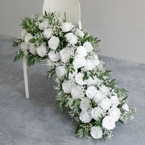 Foliage Broken Arch Flower Arrangement Full Greenery Wedding Arch ...
