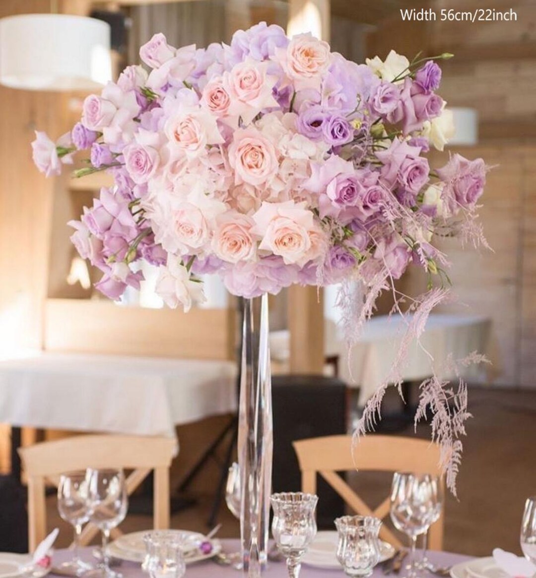Pale Lavender Rose Flower Ball Centerpiece: Wedding & Banquet Decor - Etsy