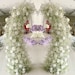 U Shape Wedding Arch Flowers With Artificial White Ivory Rose Baby ...