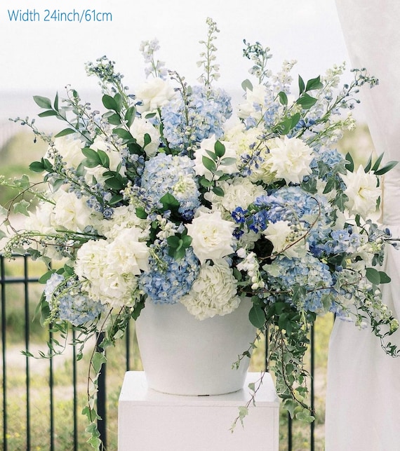 Blue And White Altar Decorations