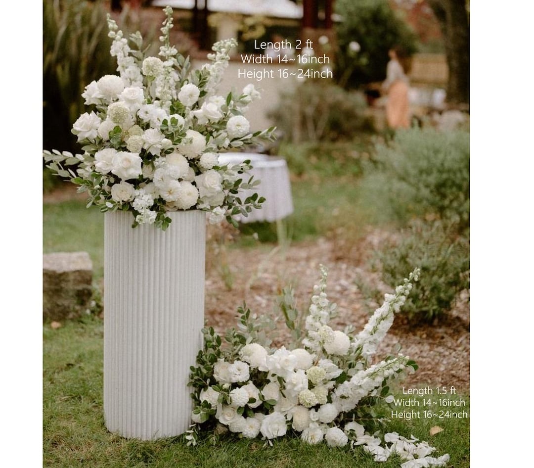 Tall Snapdragons White Rose Wedding Aisle Flowers, Altar Flowers Baby ...
