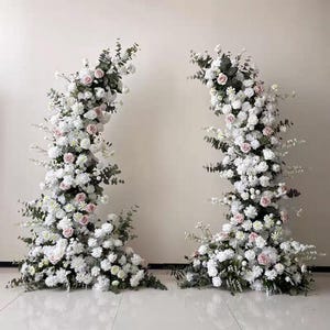 Foliage Broken Arch Flower Arrangement Full Greenery Wedding Arch ...