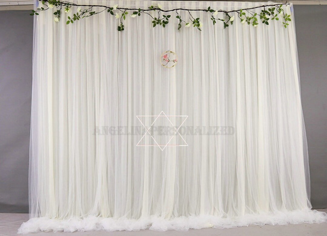 Custom Size Chiffon Backdrop for Bridal Shower Photography - Etsy