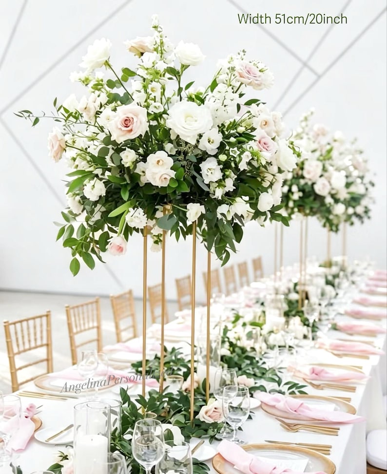Wedding Centerpieces, Altar Flowers, Welcome Sign Flowers, Pale Pink ...