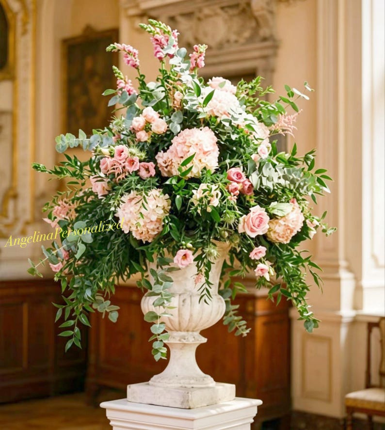 Wedding Centerpieces, Altar Flowers, Welcome Sign Flowers, Pastel ...