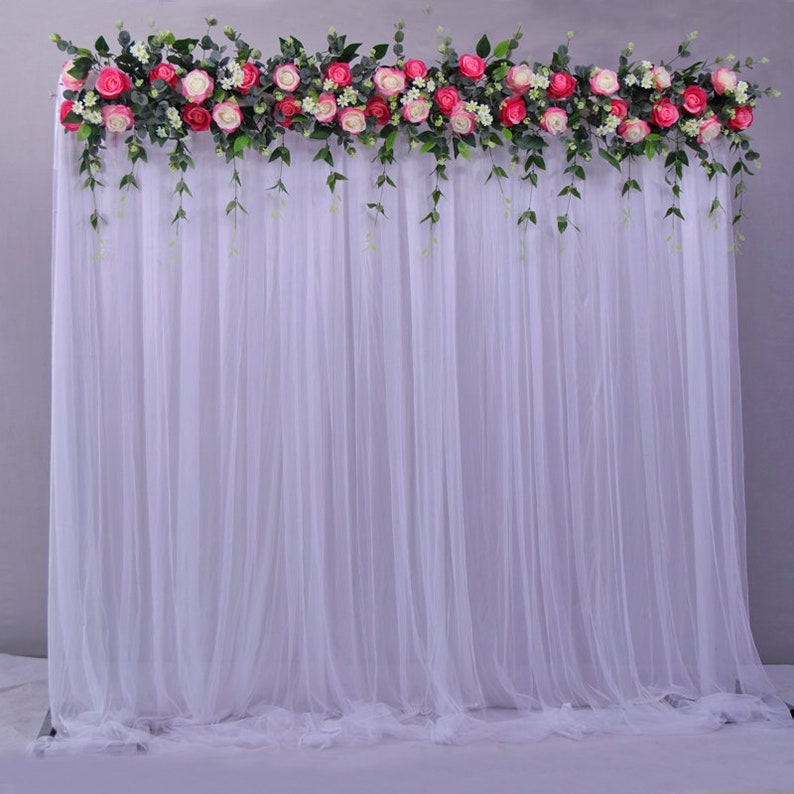 Ivory Tulle Chiffon Backdrops for Bridal Shower Photography - Etsy
