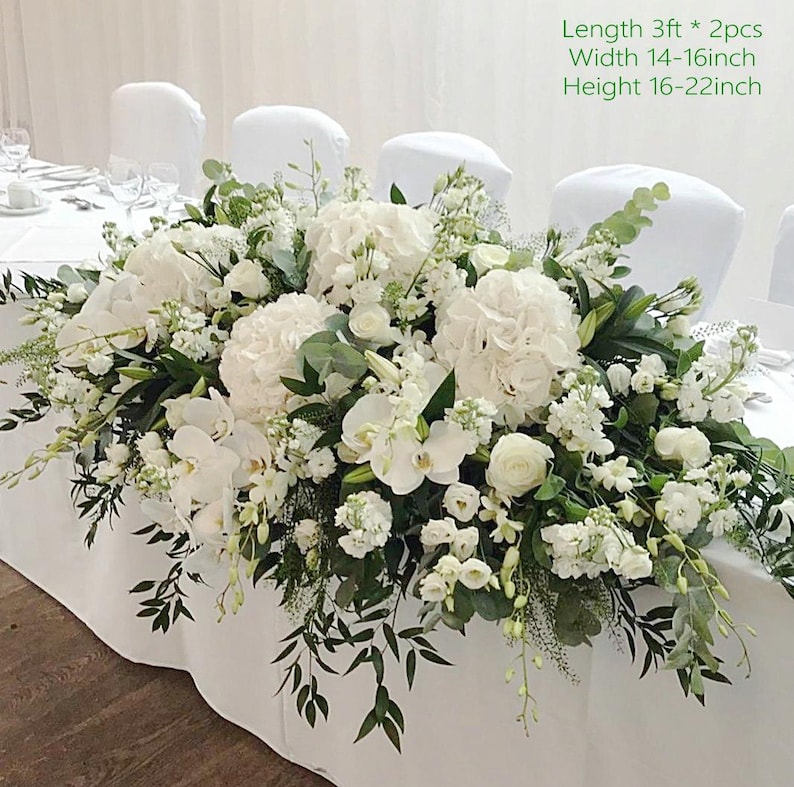 Wedding Ground Arch Decorations, Aisle Flowers, Long Table Decorations ...