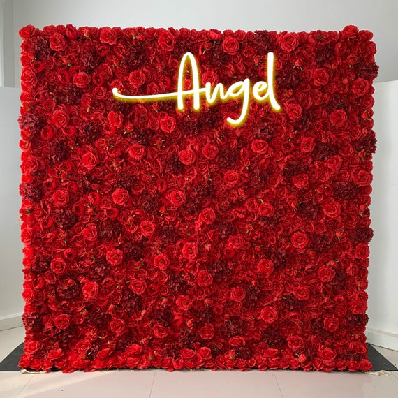 Valentine's Day Flower Wall Business Event Passion Rose | Etsy