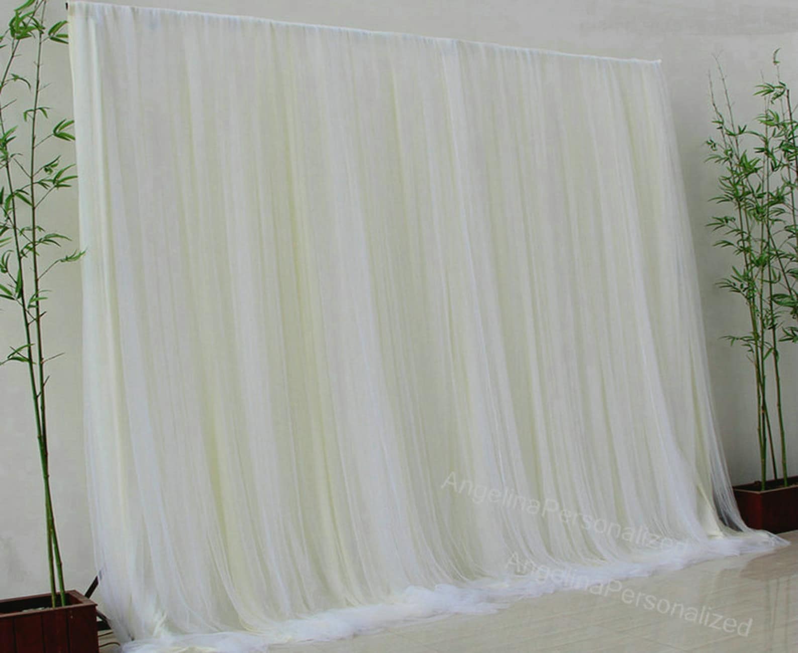 Custom Size Ivory Chiffon Backdrop Bridal Shower Photography - Etsy