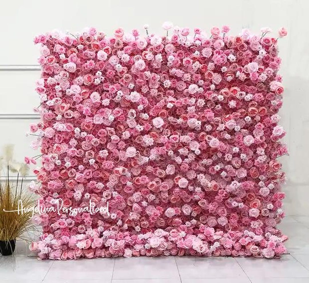 Blush Pink Flower Wall Backdrop Perfect for Your Bridal Shower, Baby ...