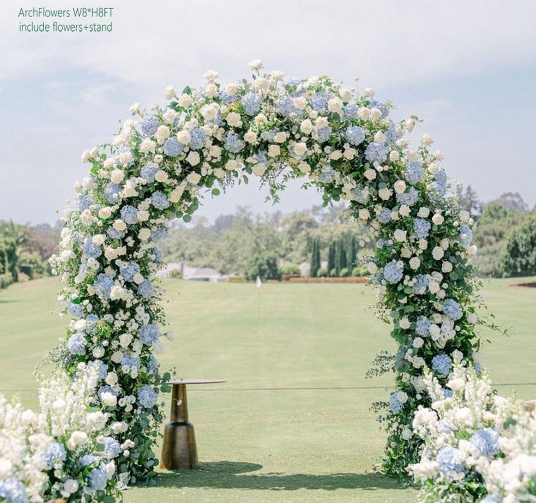 White Floral Wedding Archway: Ethereal Party Backdrop - Etsy