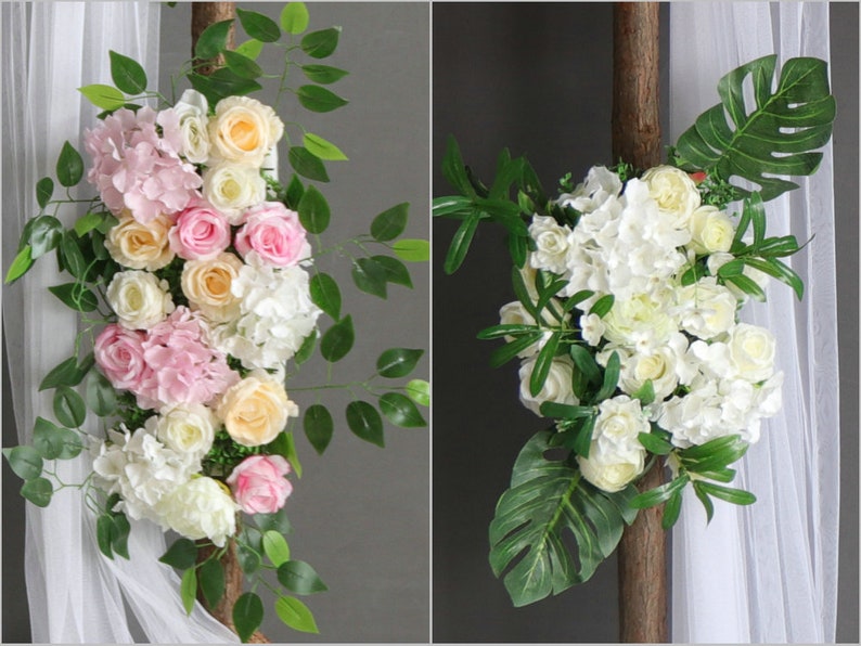 Baby Pink Flower Arch Arrangement Tropical Flower Garland Arch | Etsy