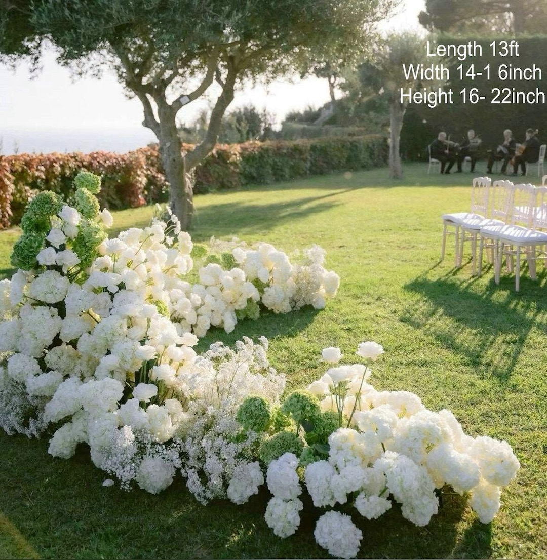 Fairy Tale Wedding Big Hydrangea Bridal Ground Background Flowers ...