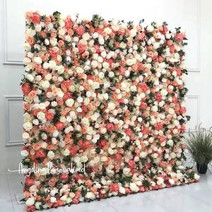 Blush Pink Flower Wall Backdrop Perfect for Your Bridal Shower, Baby ...