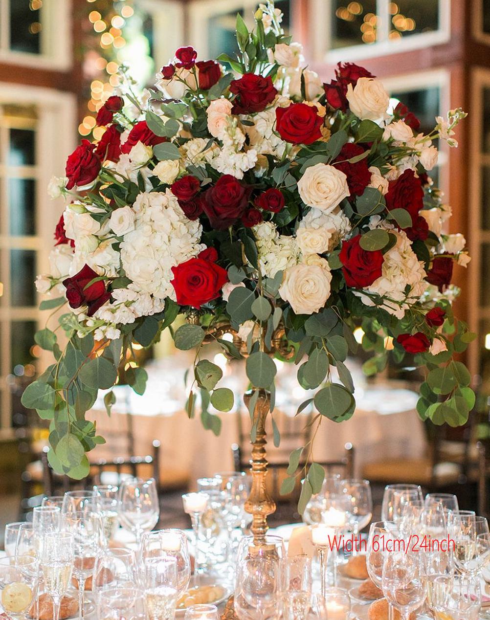 Red Wedding Flowers Centerpieces