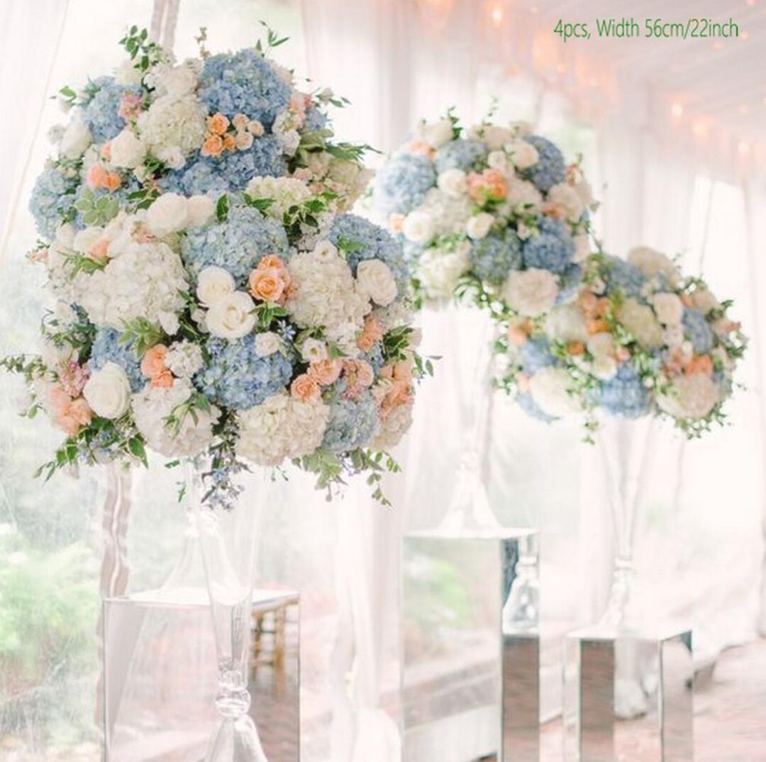 Handmade Rose & Hydrangea Flower Ball Centerpiece: Wedding, Party Decor ...