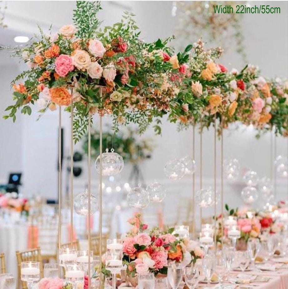 Fall Wedding Arrangement Burt Orange Rose Eucalyptus Flower Centerpiece ...