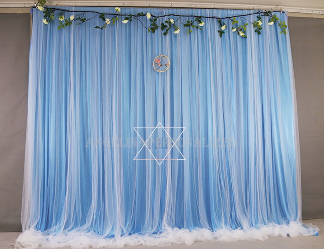 Chiffon Backdrop for Bridal Shower Photography Custom Size - Etsy
