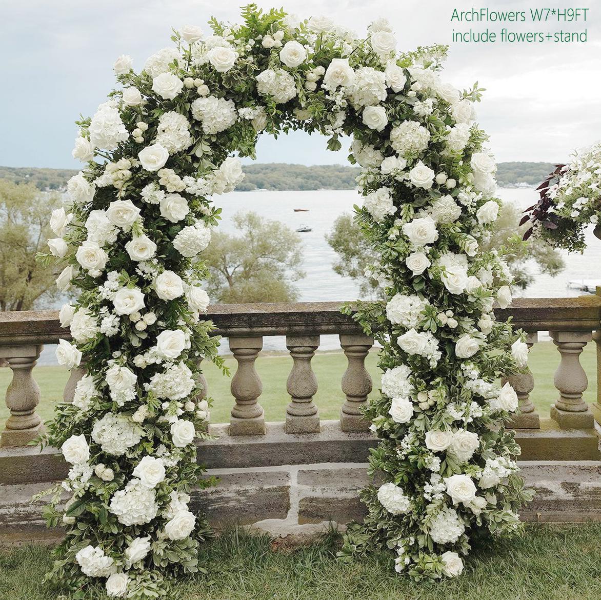 White Floral Wedding Archway: Ethereal Party Backdrop - Etsy