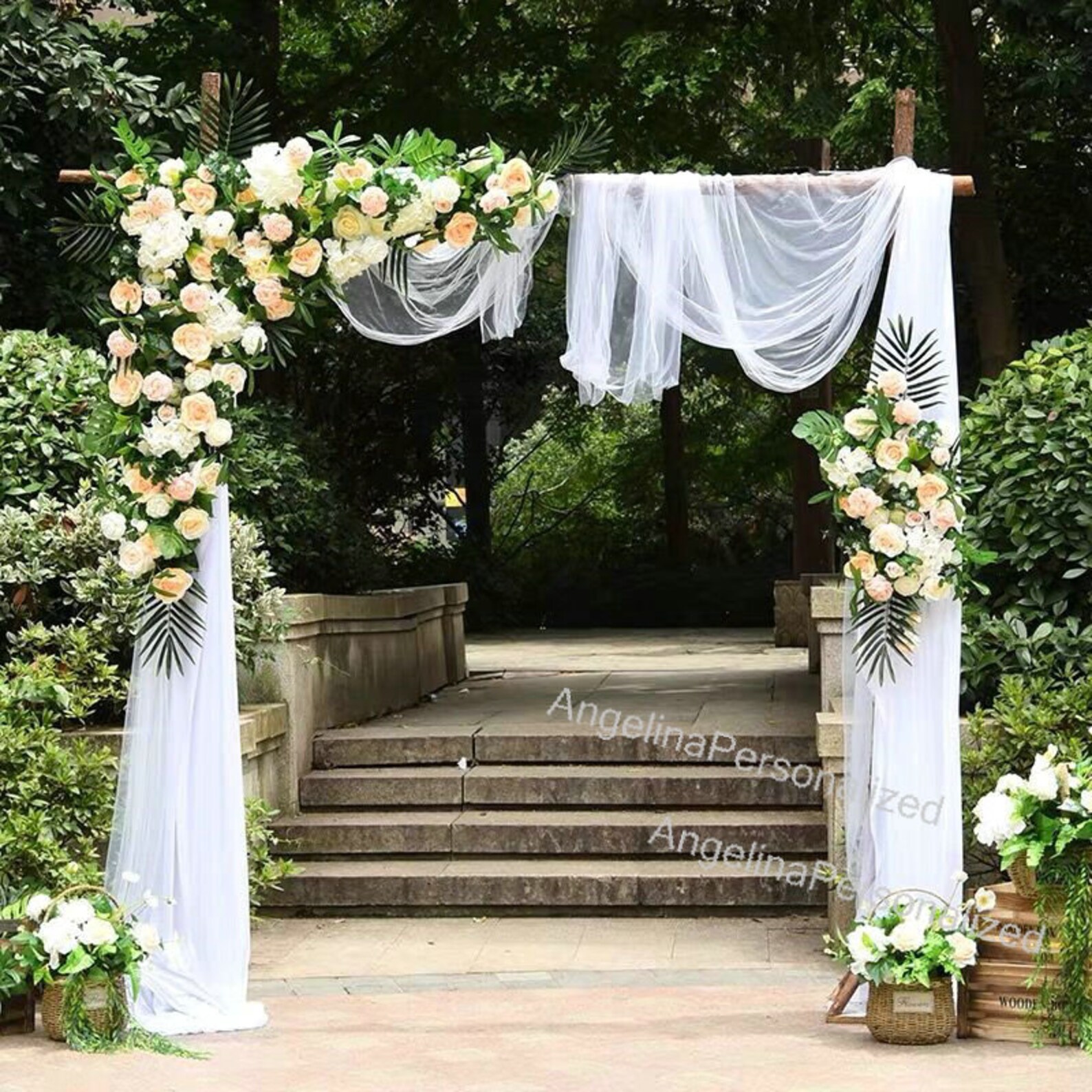 Bridal Shower Photography Backdrops White Tulle Chiffon | Etsy