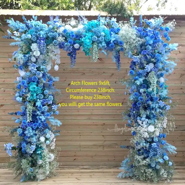 Wedding Arch Flowers Blue - Etsy