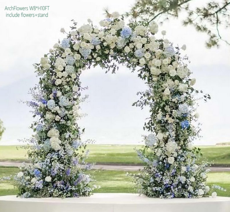 White Floral Wedding Archway: Ethereal Party Backdrop - Etsy