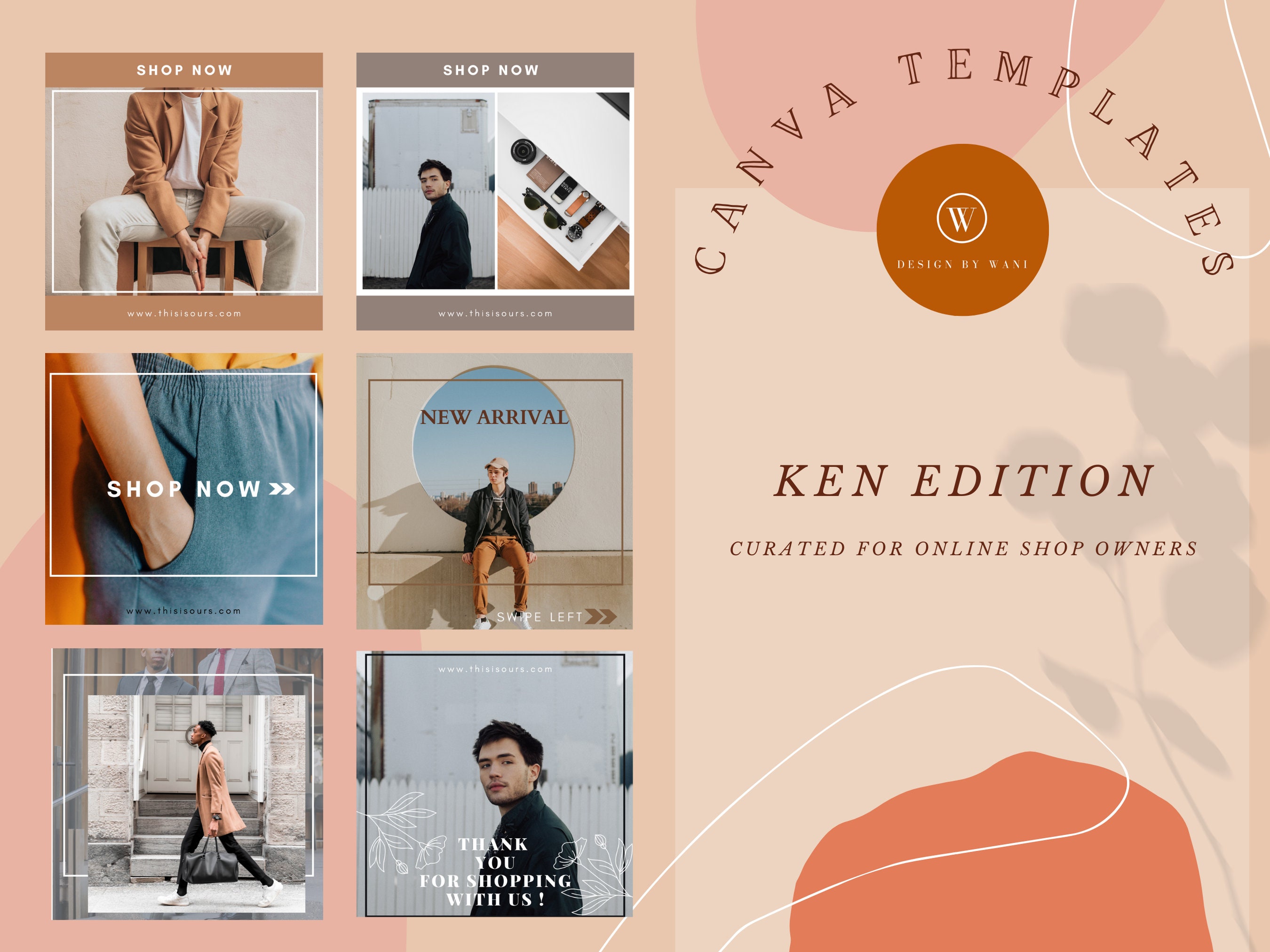 CANVA TEMPLATES : Ken Edition for Online Shop Owners - Etsy