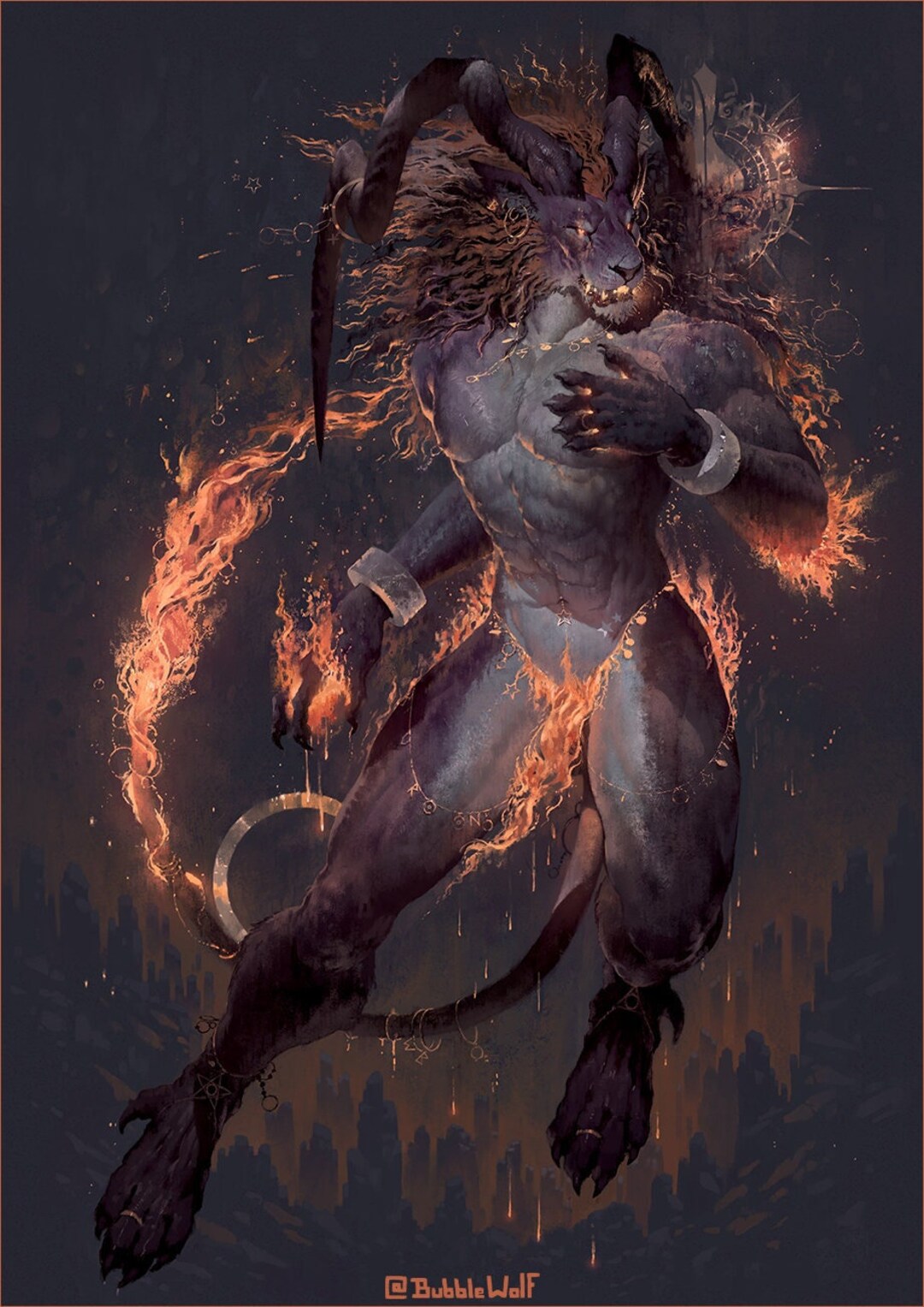 Ifrit A4a3 Signed Print Etsy