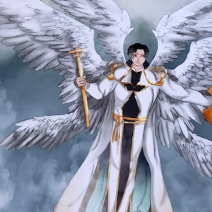 Lucifer Angel Form Print - Etsy