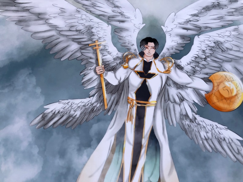 Lucifer Angel Form Print - Etsy